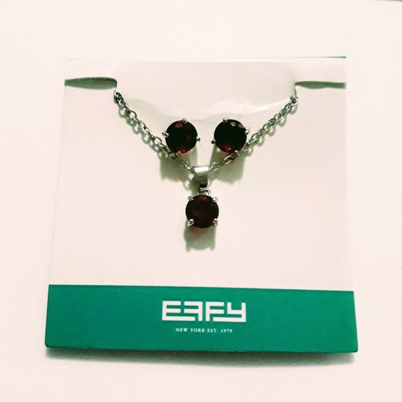 Effy | Jewelry | Effy Princess Cruise Rubyred Earrings And Necklace Set ...